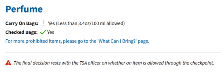 Can You Bring Perfume On a Plane? 2026 The TSA Rules