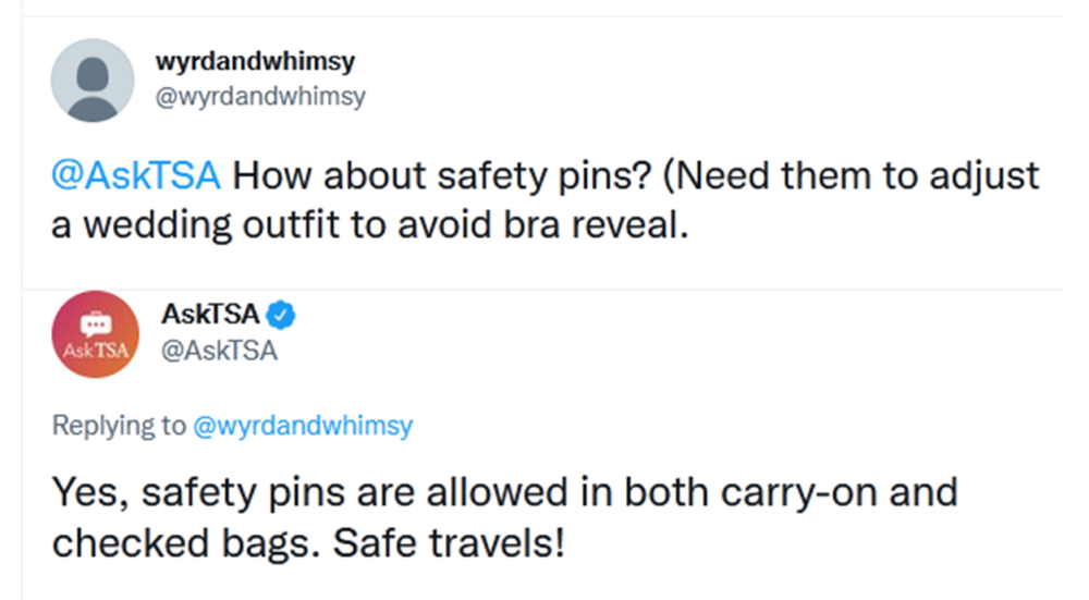 Can You Bring Safety Pins On a Plane? 2026