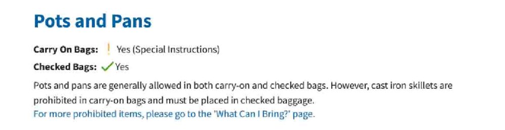 Can You Take Pans And Pots On a Plane? 2026
