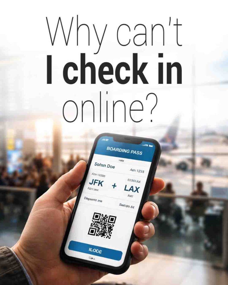 Why Can't I Check In Online? 09 Real Reasons And Immediate Fixes