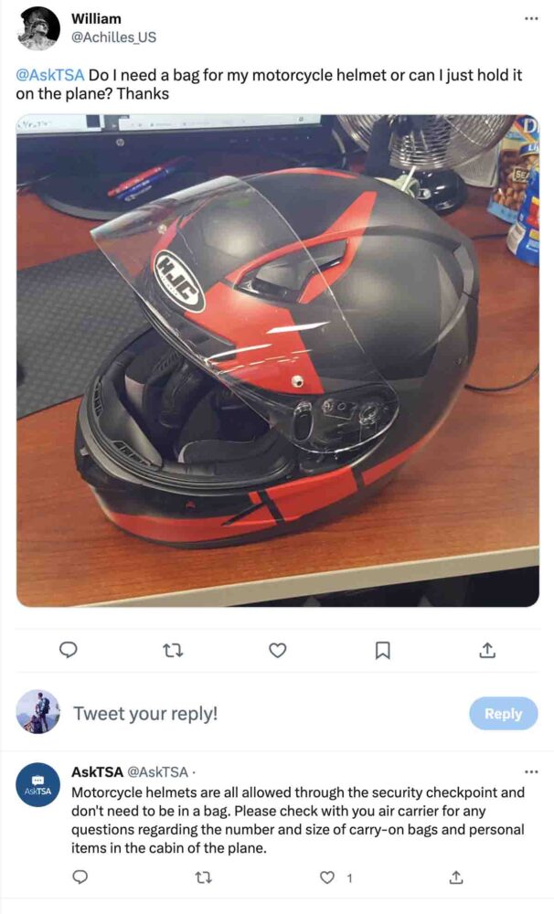 Can You Bring a Helmet On a Plane Carry-on / Checked Baggage? 2025