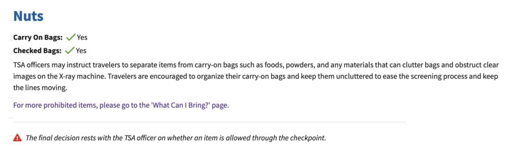 Can You Bring Nuts On Airplane? 2026