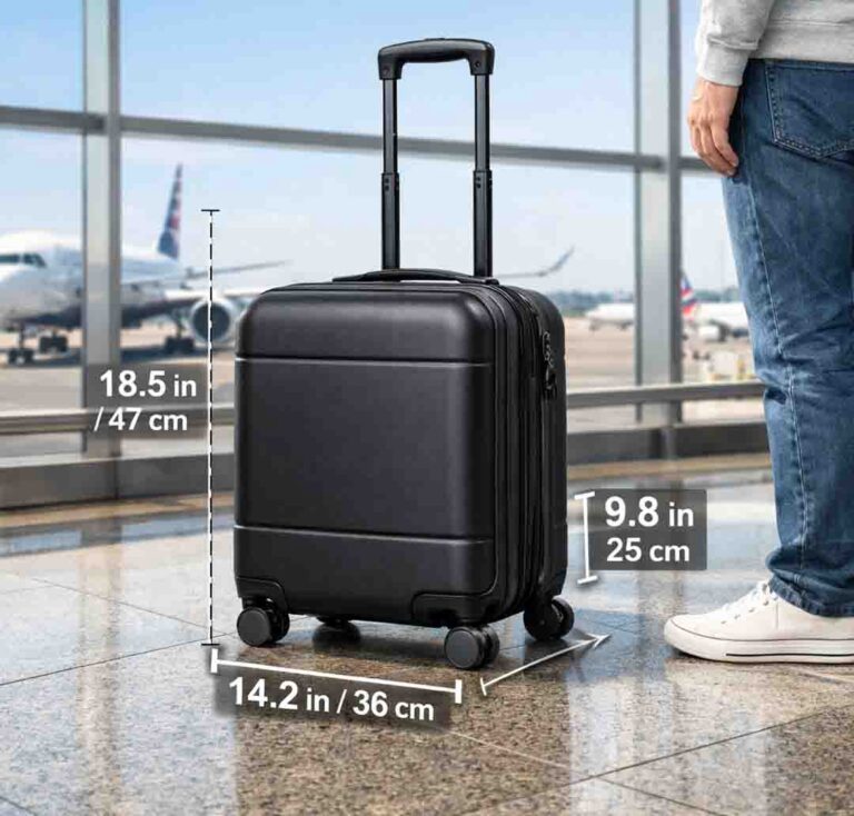 Personal Item Size Checker (Under seat Bag Fit Tool)